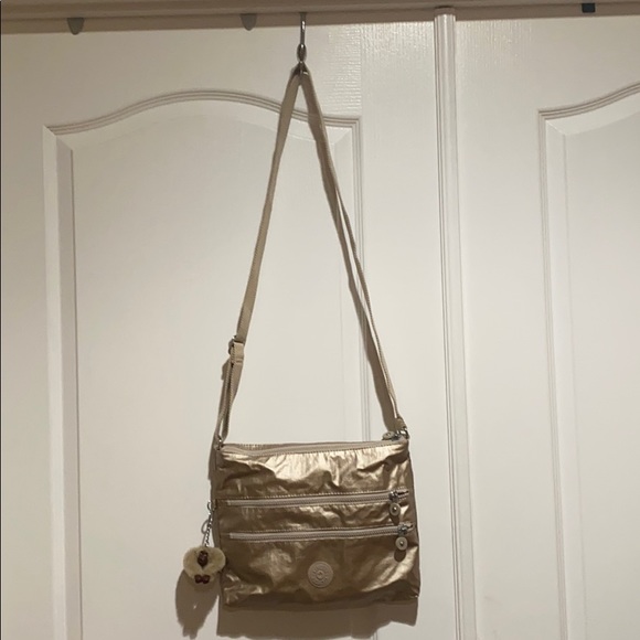 Kipling | Bags | Kipling Gold Crossbody Bag | Poshmark